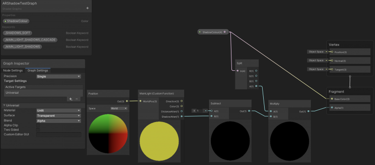 Realtime AR Shadows – Unity Shader Graph – BrownBot